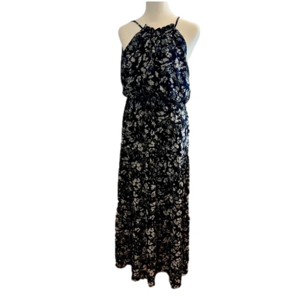 LOFT | Dresses | Loft Sp Dress Blue Floral | Poshmark